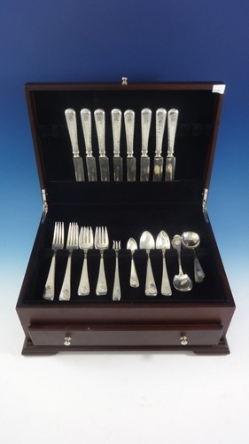 Lebolt Sterling Silver Flatware Set Hand Wrought Chicago 72 Pcs Arts ...