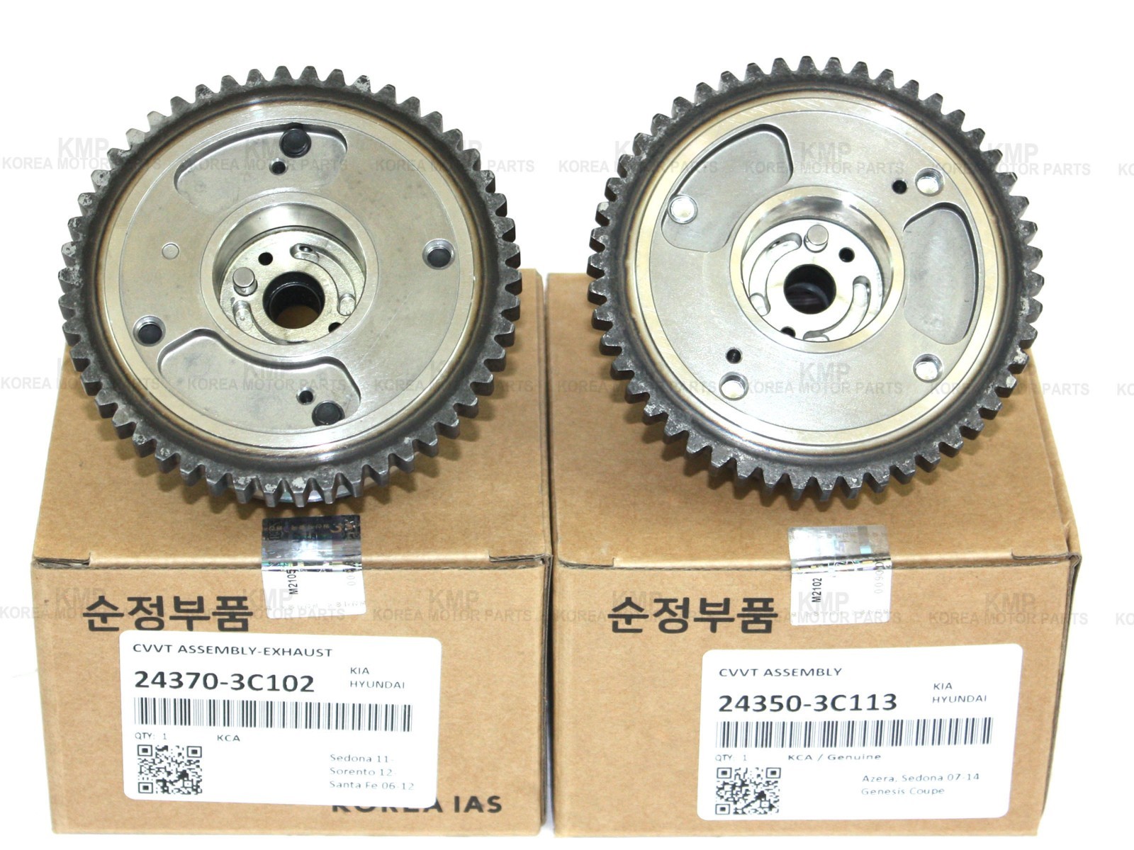24350-3C113 24370-3C102 CVVT Camshaft Gears for Hyundai Kia 3.3L 3.5L 3 ...