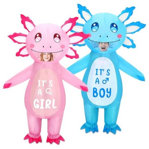 2 Pcs Inflatable Baby Costume for Adults Blow up Costume Gender Reveal ...