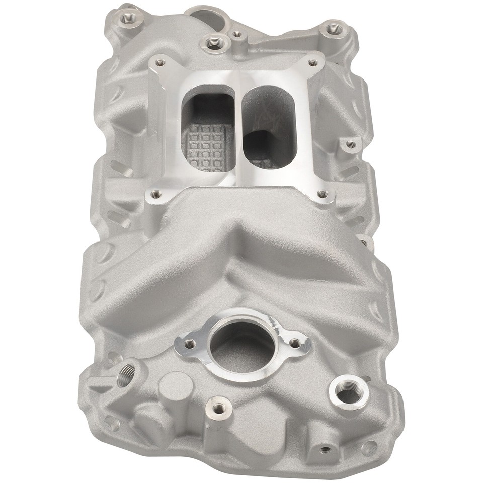 For SBC Chevy V8 305 327 350 400 1957-1986 Dual Plane High Rise Intake ...