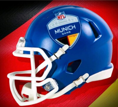 2022 NFL Munich Game NFL Speed Mini Football Helmet (Extremely Rare) | eBay