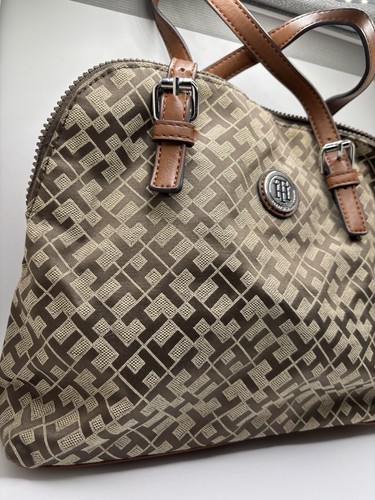TOMMY HILFIGER TH Logo Women's Purse Handbag Brown;shoulder Bag | eBay
