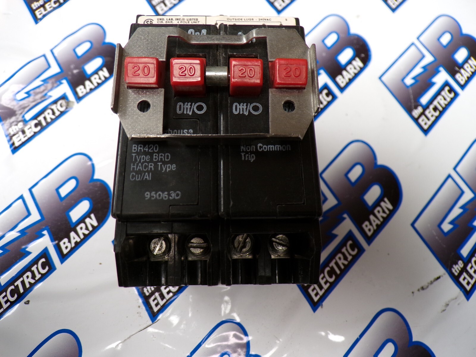 Westinghouse BR420, 20 Amp, 240 Volt, (2) 2P, Quad Circuit Breaker ...