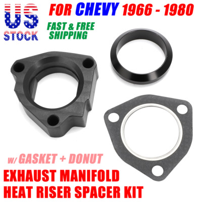 Small Block Exhaust Manifold Heat Riser Spacer For 66-80 Chevy w/gasket ...
