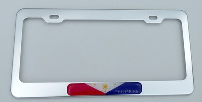 Philippines Flag metal aluminium Car auto License plate frame ...