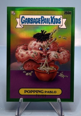 2024 Topps Garbage Pail Kids Chrome Series 7 253c Popping Pablo Green ...