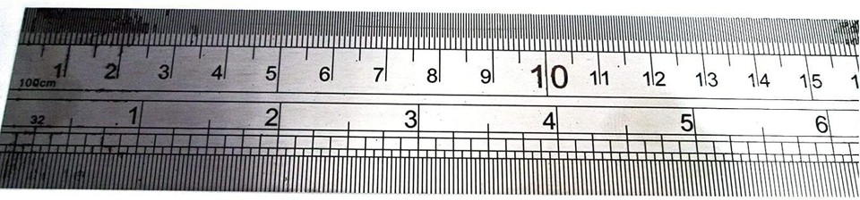 ONE METRE Ruler Stainless Steel 1M Long Metal 40" Measure Rule/Meter ...