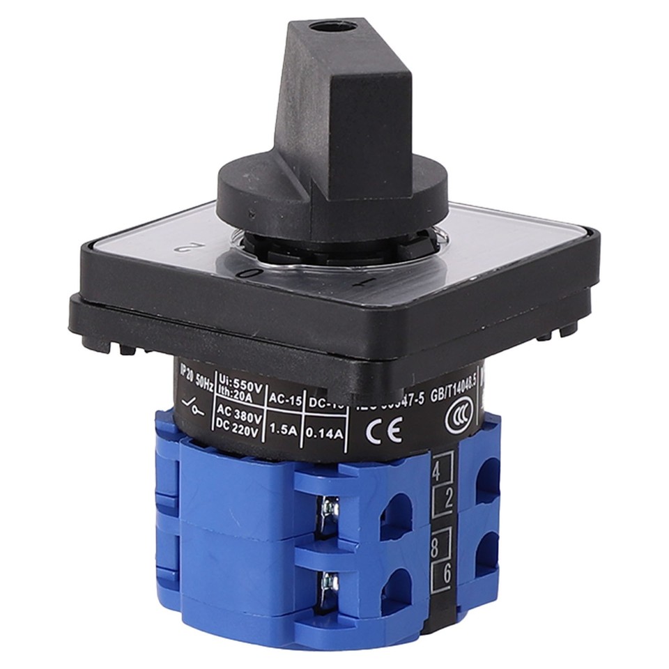 New Changeover Switch Cam Selector 3 Positions 8 Screw Terminals ...