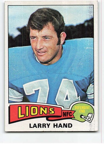1975 Topps #42 Larry Hand EX Excellent Lions | eBay