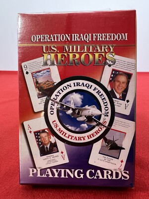 Vintage Operation Iraqi Freedom US Military Heroes Playing Cards Deck ...