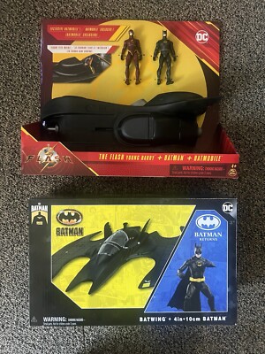 Batman returns Batwing Spin Master & The Flash Batmobile Anniversary ...