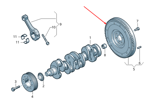 NEW VOLKSWAGEN TIGUAN AD FLYWHEEL DISC AUTOMATIC 03C105266AA | eBay