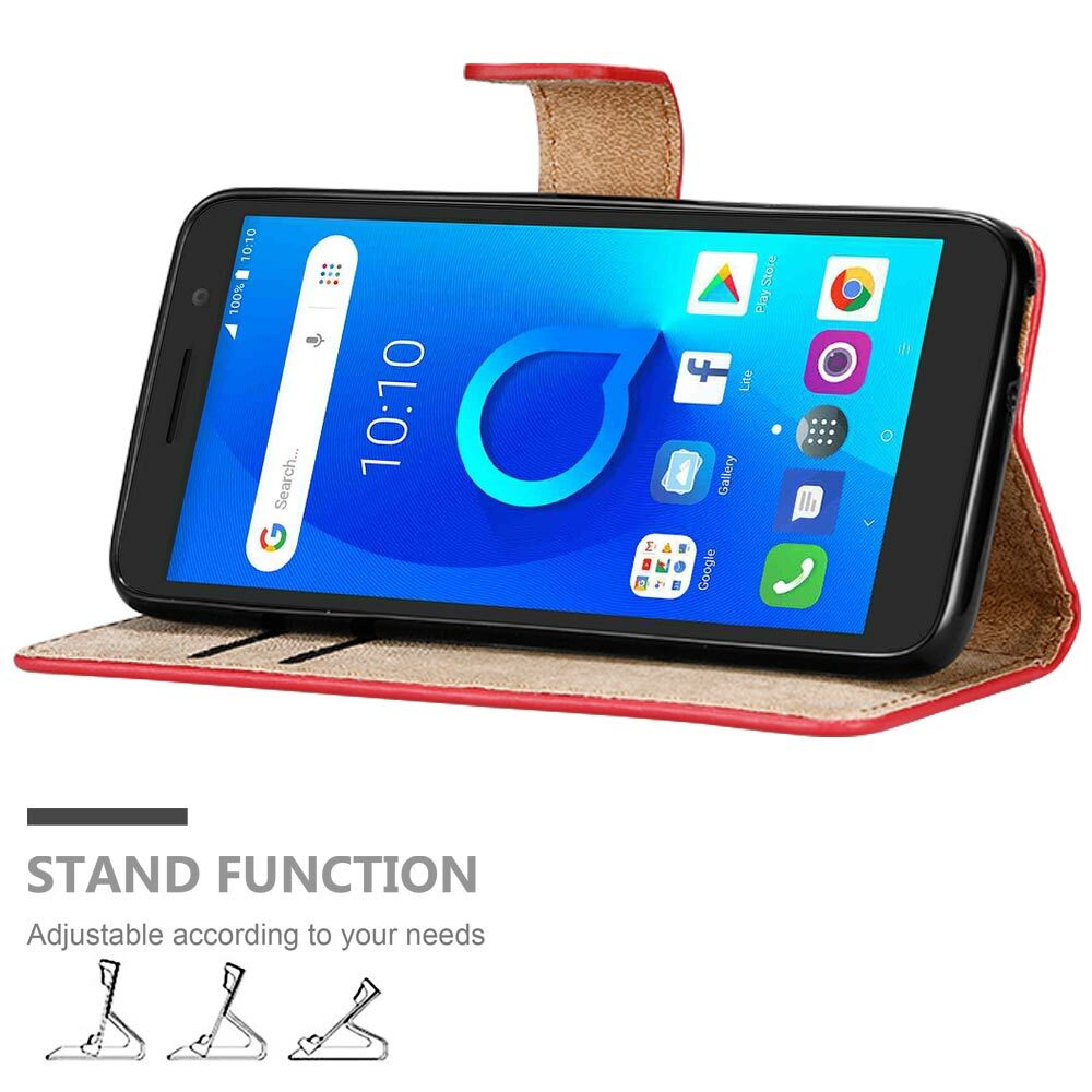 For Alcatel 1 Phone Case Flip Leather Card Wallet Stand Cover For ...