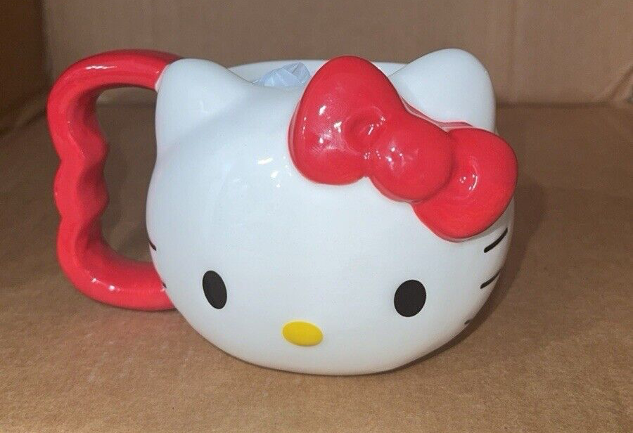 Sanrio Hello Kitty Head Red Bow Mug new | eBay