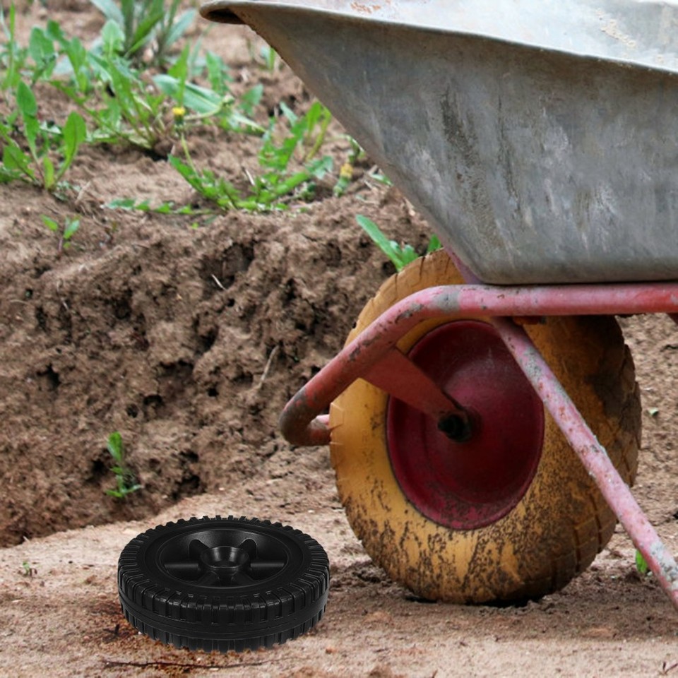 2PCS 6 Inch Wheels for Hand Trucks - Lawn Mower Wheels Plastic ...