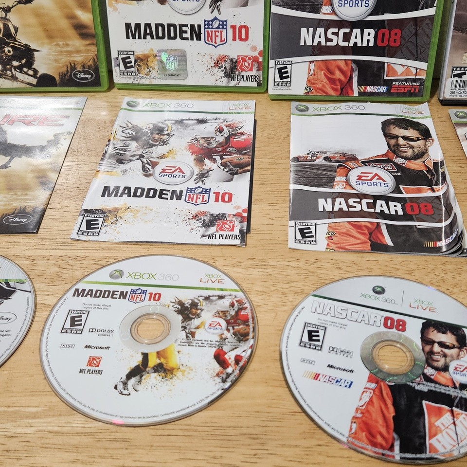 Lot XBOX 360 GAMES-Alien Predator/Resident Evil/Battlefield 3/Shadowrun ...