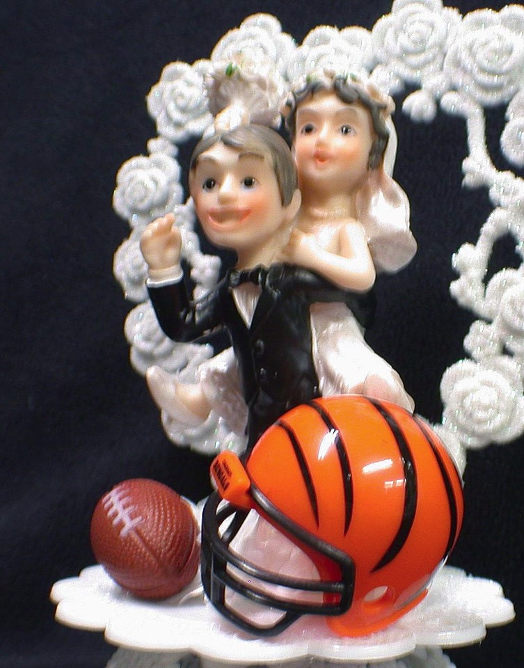 Cincinnati Bengals Funny Wedding Cake Topper Football Themed Sport ...