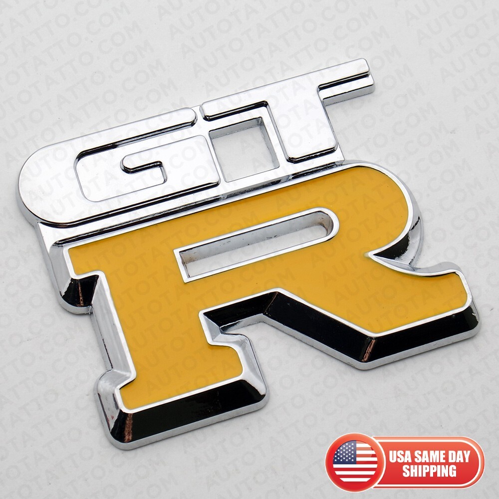 For Nissan Skyline GTR R32 R33 R34 R35 GT-R RB26 Rear Trunk Emblem ...