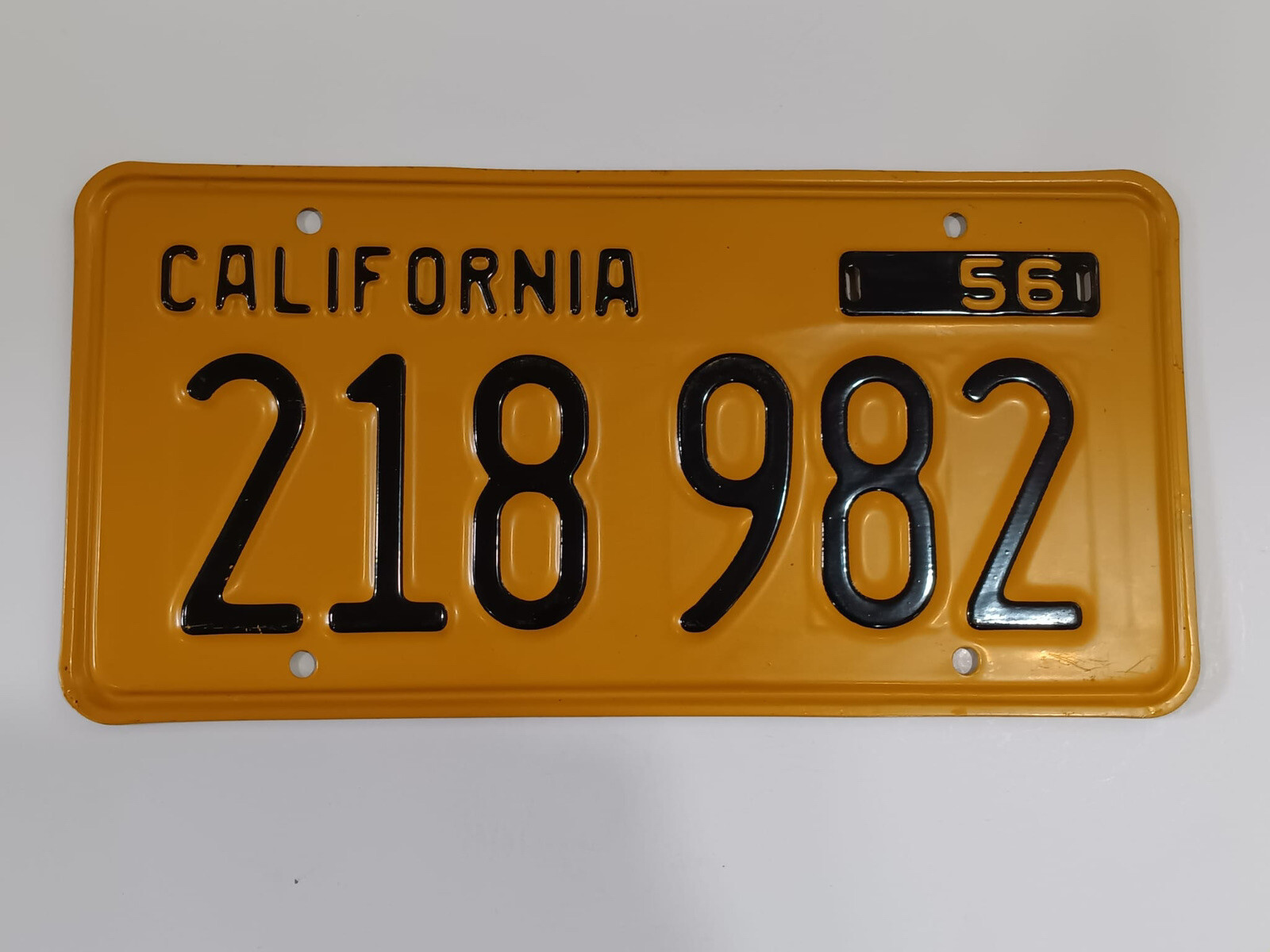 1956 california license plate ( Likely Restored ) | eBay