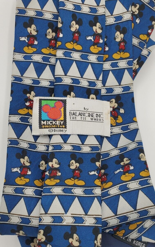 Balancine, INC. Mickey Mouse Different Poses Blue w/ Triangles Men's ...