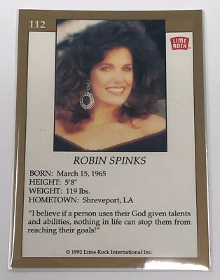 1992 Lime Rock Pro Cheer Robin Spinks #112 | eBay