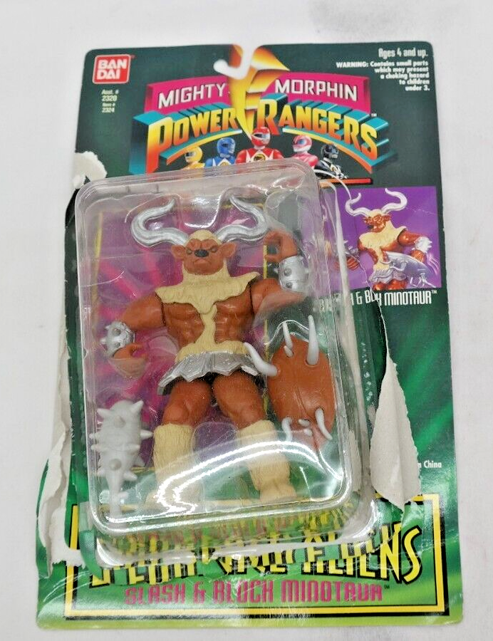Mighty Morphin Power Rangers Evil Space Aliens Slash & Block Minotaur ...