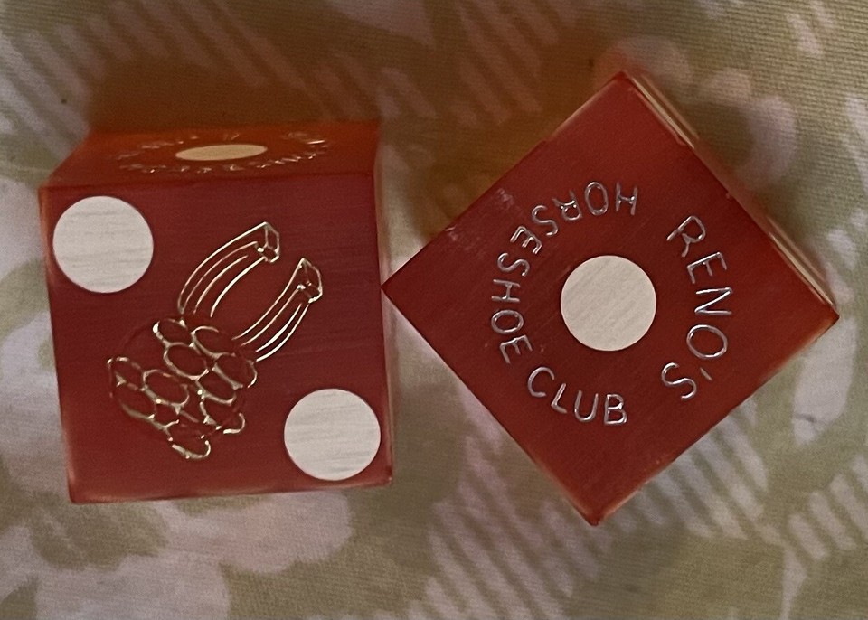 Reno Roulette Vintage Game w/Reno Horseshoe Club Dice | eBay