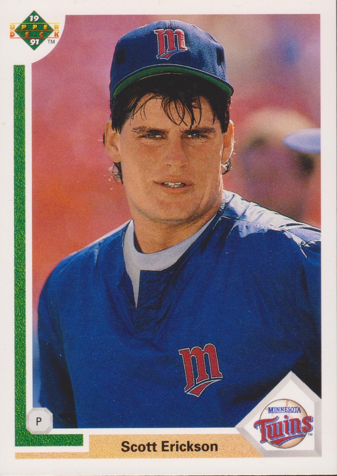 1991 Upper Deck Scott Erickson Rookie RC #522 Minnesota Twins Baseball ...