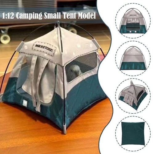 7in Miniature Camping Small Tent Miniatures Outdoor Furniture UK M0C3 ...
