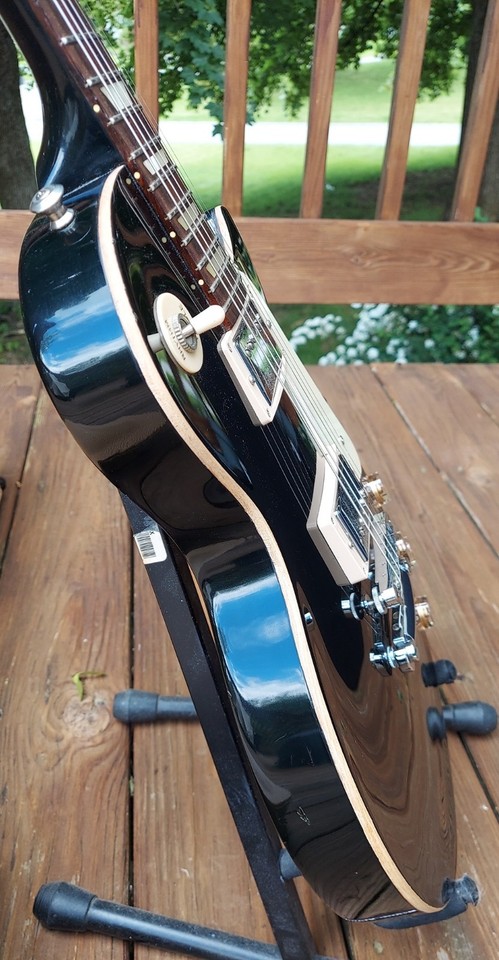 2003 Gibson Les Paul Studio Ebony with Faux Binding w/Gig Bag | eBay