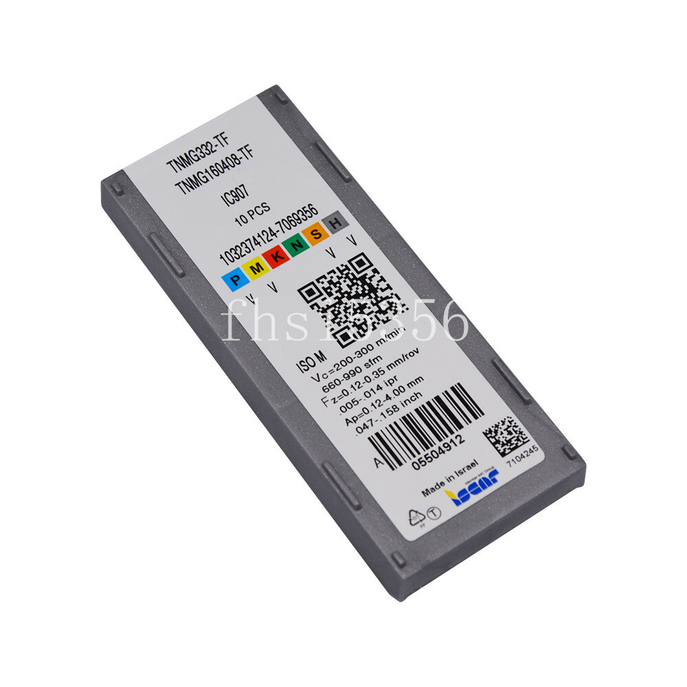 10Pcs ISCAR TNMG332-TF IC907 TNMG160408-TF IC907 carbide inserts | eBay