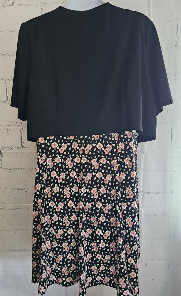 Perceptions 2 Piece Dress & Jacket Set Plus size 3X Multicolor Floral ...