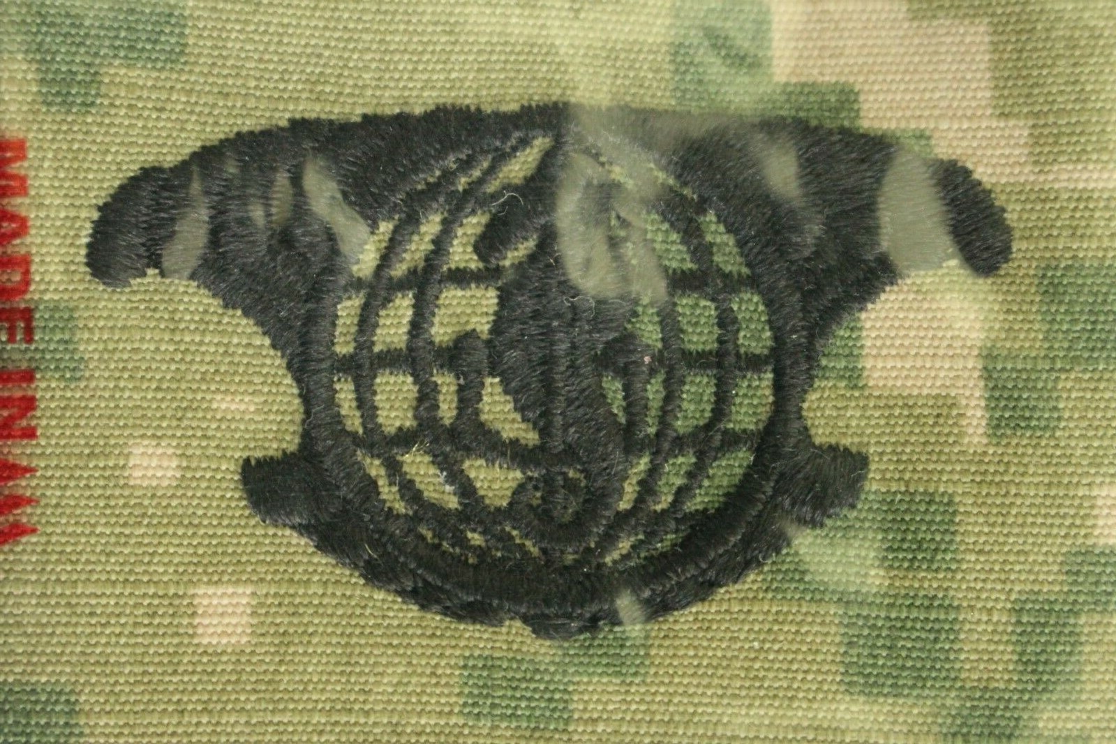 USN NAVY NWU UNIFORM SUBMARINE IUSS SPECIALTY BADGE TYPE 3 GREEN ...