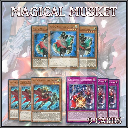 MAGICAL MUSKET DECK 9 Crooked Crown Caspar Starfire YuGiOh | eBay