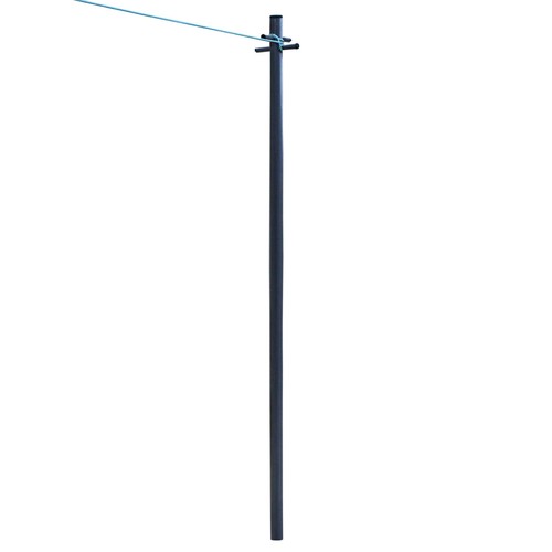 2.2m Heavy Duty Washing Line Post Pole ft Clothes Support W/ Ground ...