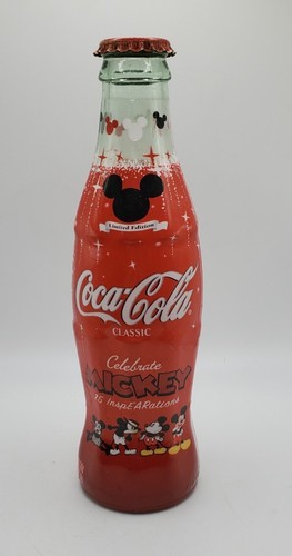 Coca Cola Mickey Mouse Limited Edition 75th Anniversary Bottle 8oz | eBay