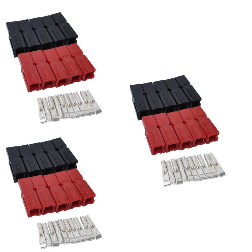 15 Pairs Battery Quick Connectors 600V 30A 12-16AWG Power Plugs for ...