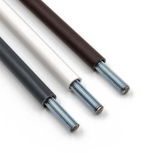 Conservatory Tie Bar Rod & Cover 3m M10 Threaded Steel Tension Bar PVC ...