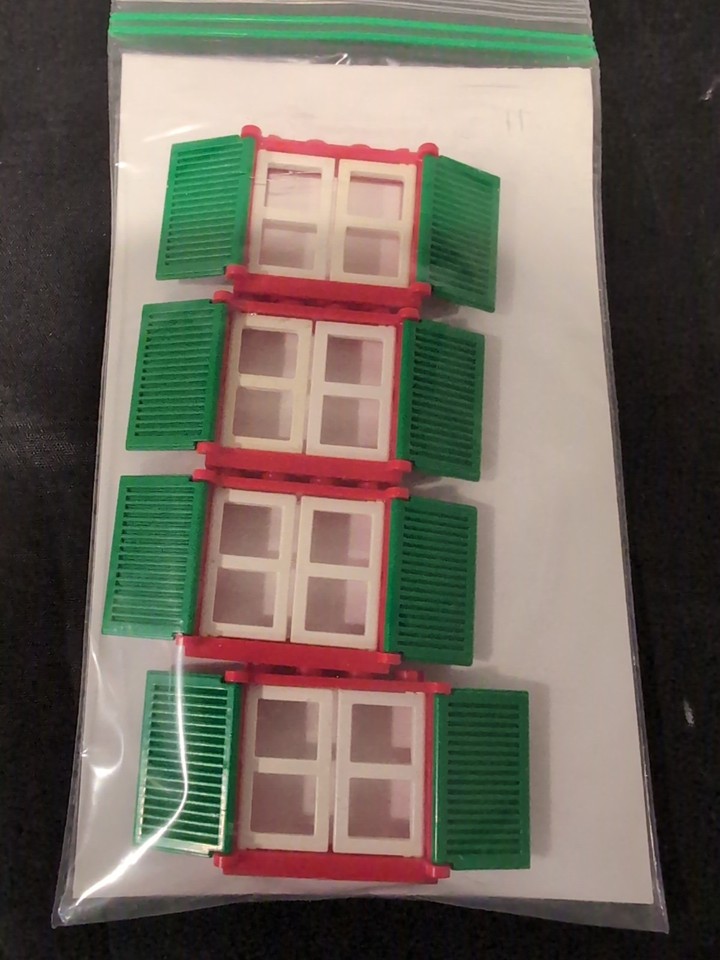 VINTAGE lego lot 4 Windows With Shutters | eBay