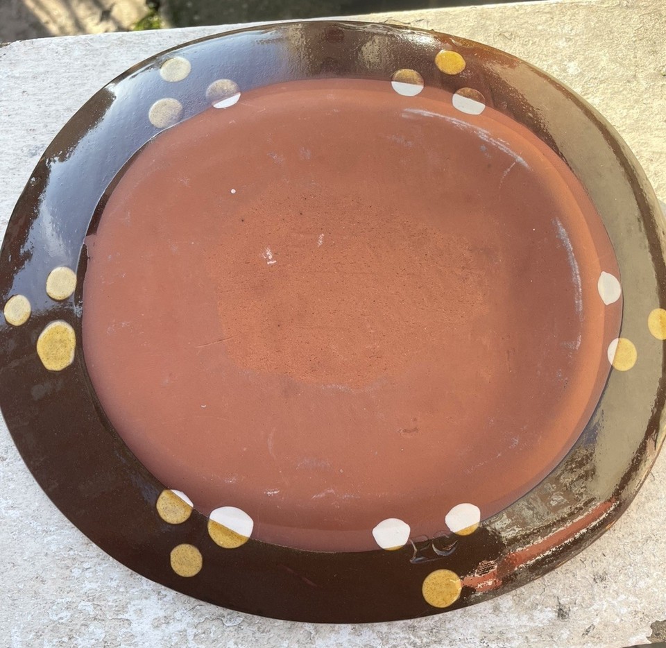 PRUE COOPER Motto Slipware Vintage 1970s Ceramic Pottery Platter Signed ...