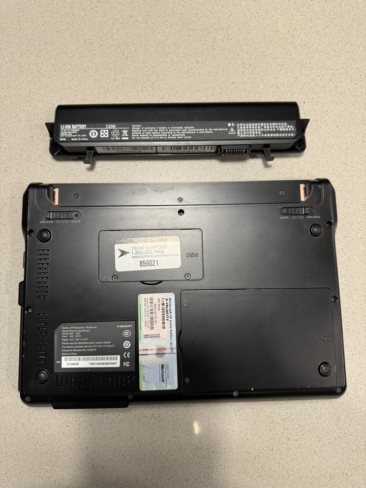 Velocity Micro NoteMagix M10 A82 Computer Windows XP Atom N270 | eBay