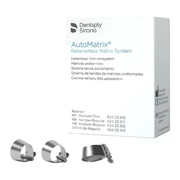 Dentsply AUTOMATRIX Retainerless Matrix System 72 Bands Pack # NARROW ...