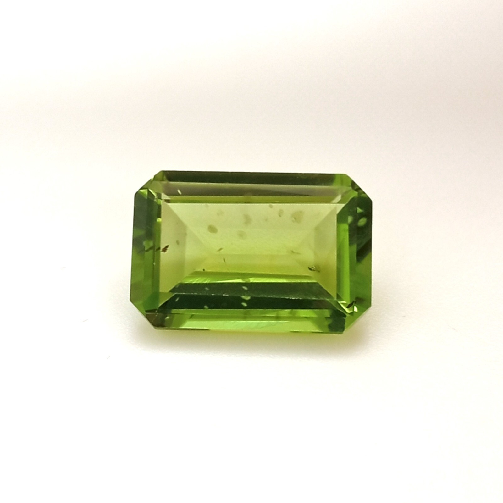 Great Peridot Emerald cut 10x 15x 5.7mm, 7.88 cts | eBay