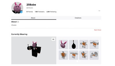 Rare! Roblox Account User [25babe] Join Date 2008 (Id 274,145) | eBay