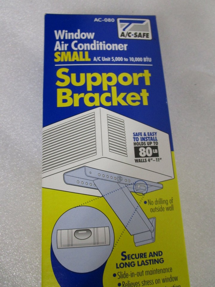 A/C SAFE AC-080 Small Support Bracket For Window Air Conditioner Unit ...