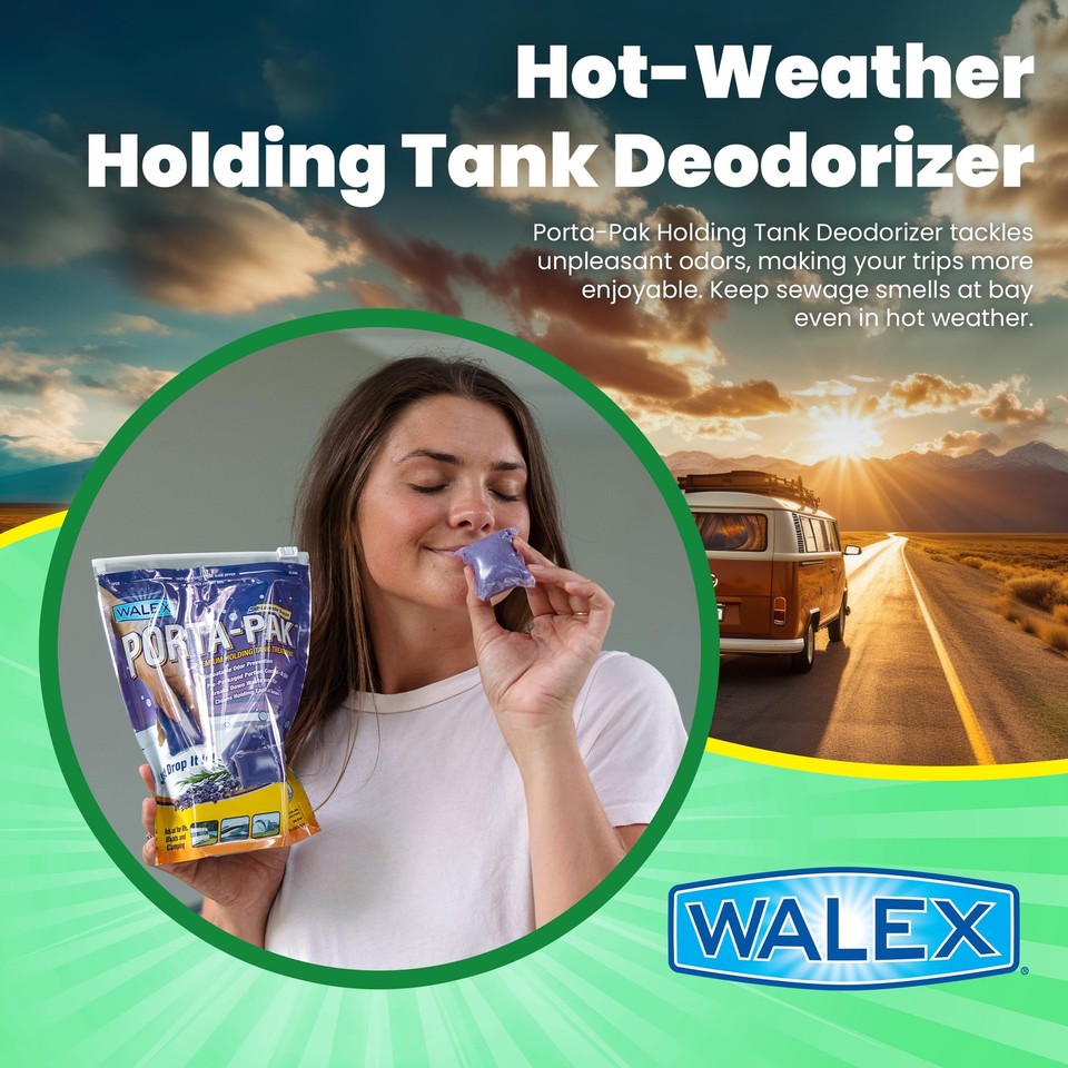 Walex Porta-Pak Black Holding Tank Deodorizer & Portion Control System ...