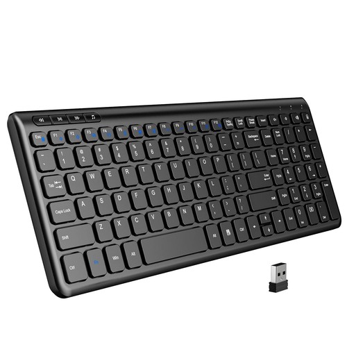 Wireless Keyboard Quiet Keyboard for Laptop 114 Keys 2 Level Stand ...
