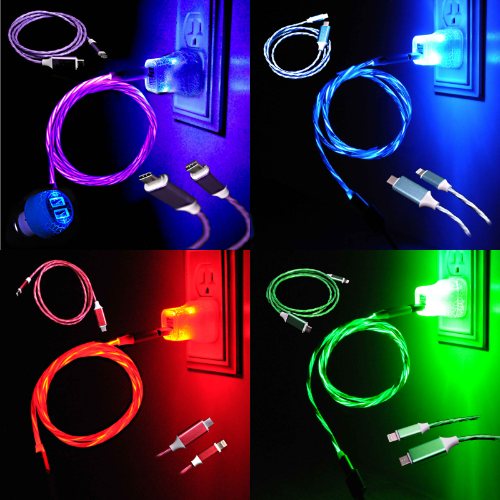 LYTECORDZ LED Lighted Light Up TYPE C Charging Charger Cable USB Cord ...