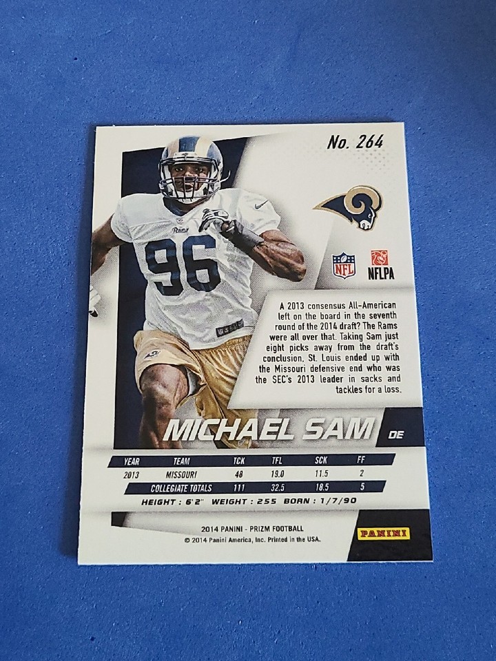 2014 Michael Sam Panini Prizm #264 Rookie | eBay