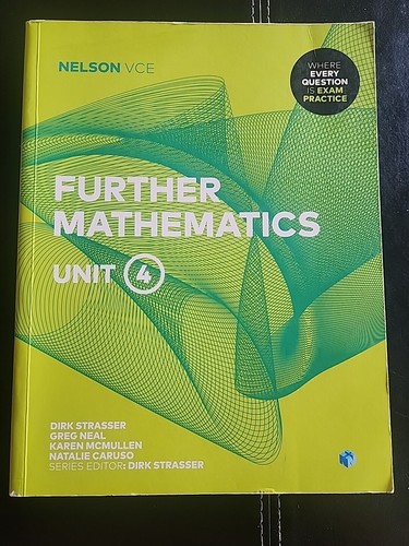 Nelson VCE Further Mathematics unit 4 9780170371186 | eBay